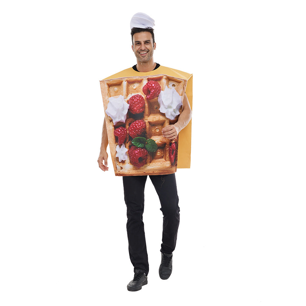 Halloween fun food costume waffle bar party costume for adult – MEEJOY