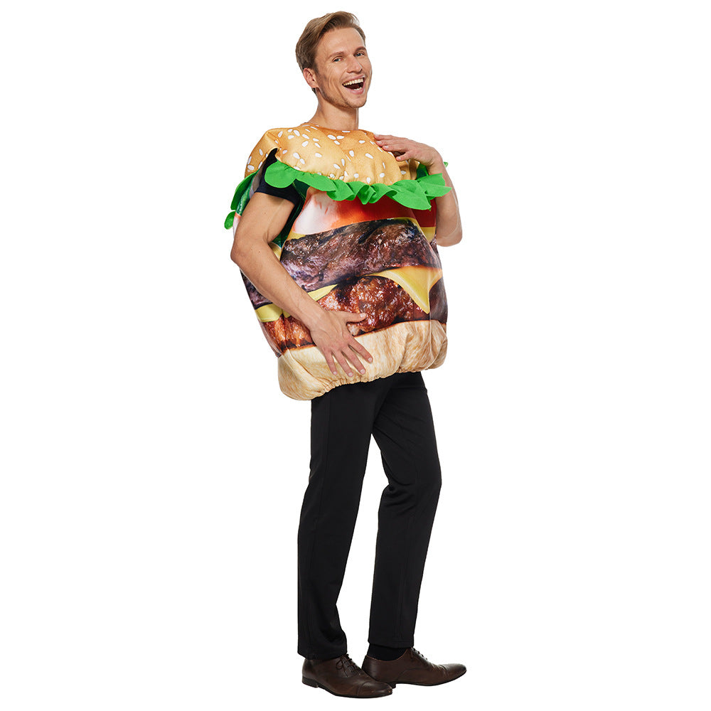 Beef Burger Halloween Costume - Sponge Physical Party Performance Adult ...