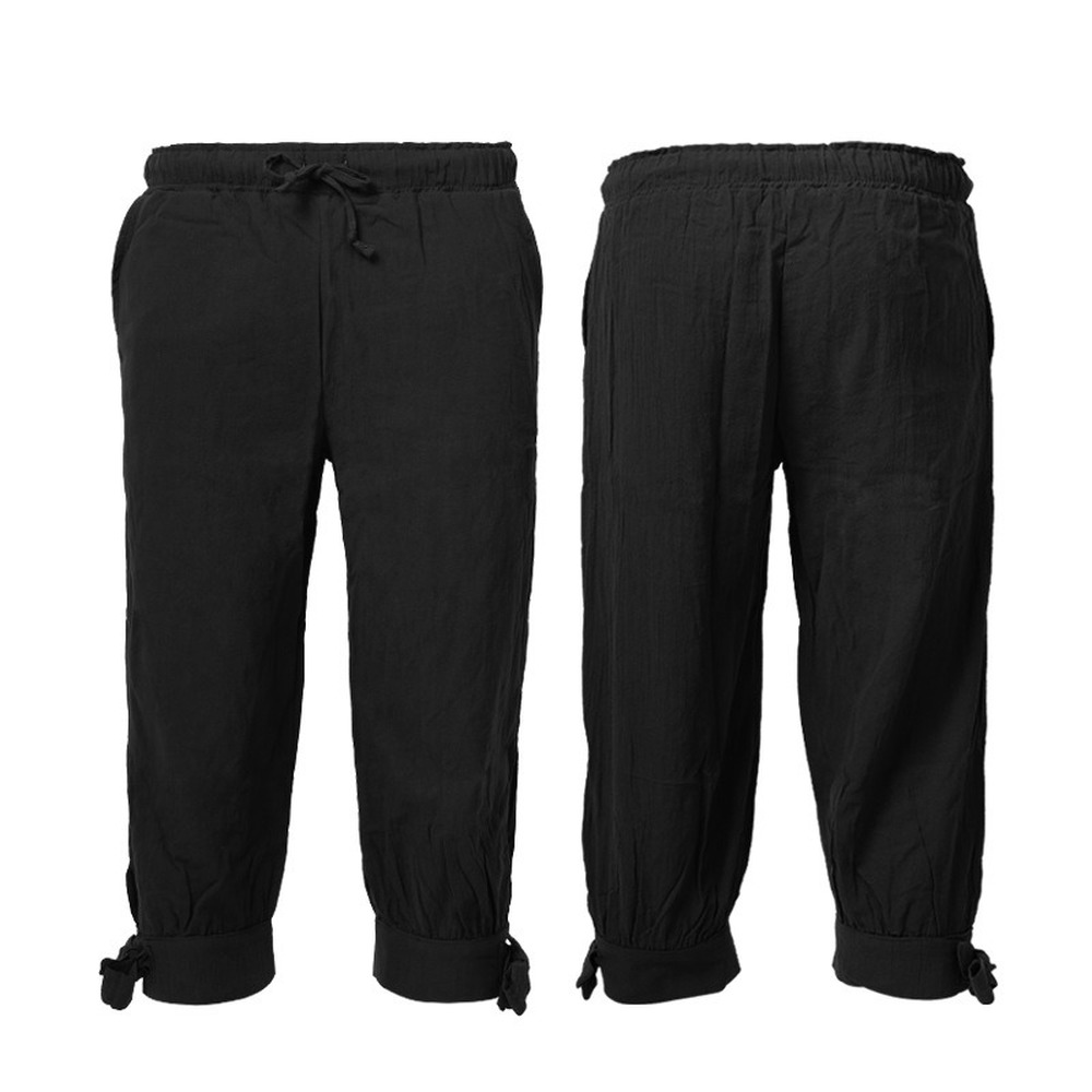 Men's Medieval Renaissance Pirate Pants Viking Gothic Cosplay Halloween ...